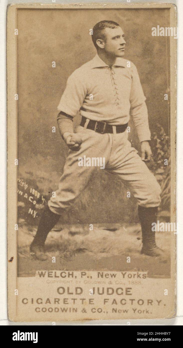 Michael "Mickey" Francis Welch, Pitcher, New York, from the Old Judge ...