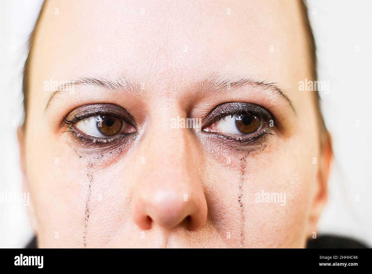 Tears on cheeks hi-res stock photography and images - Alamy