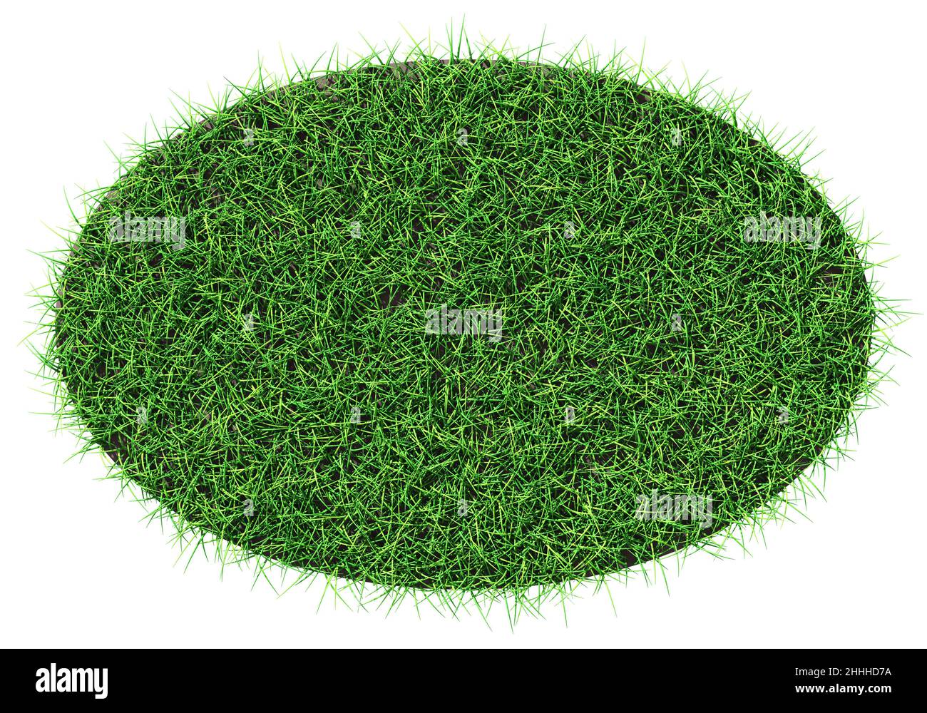 Grass shape - design element isolated - 3d rendering Stock Photo - Alamy