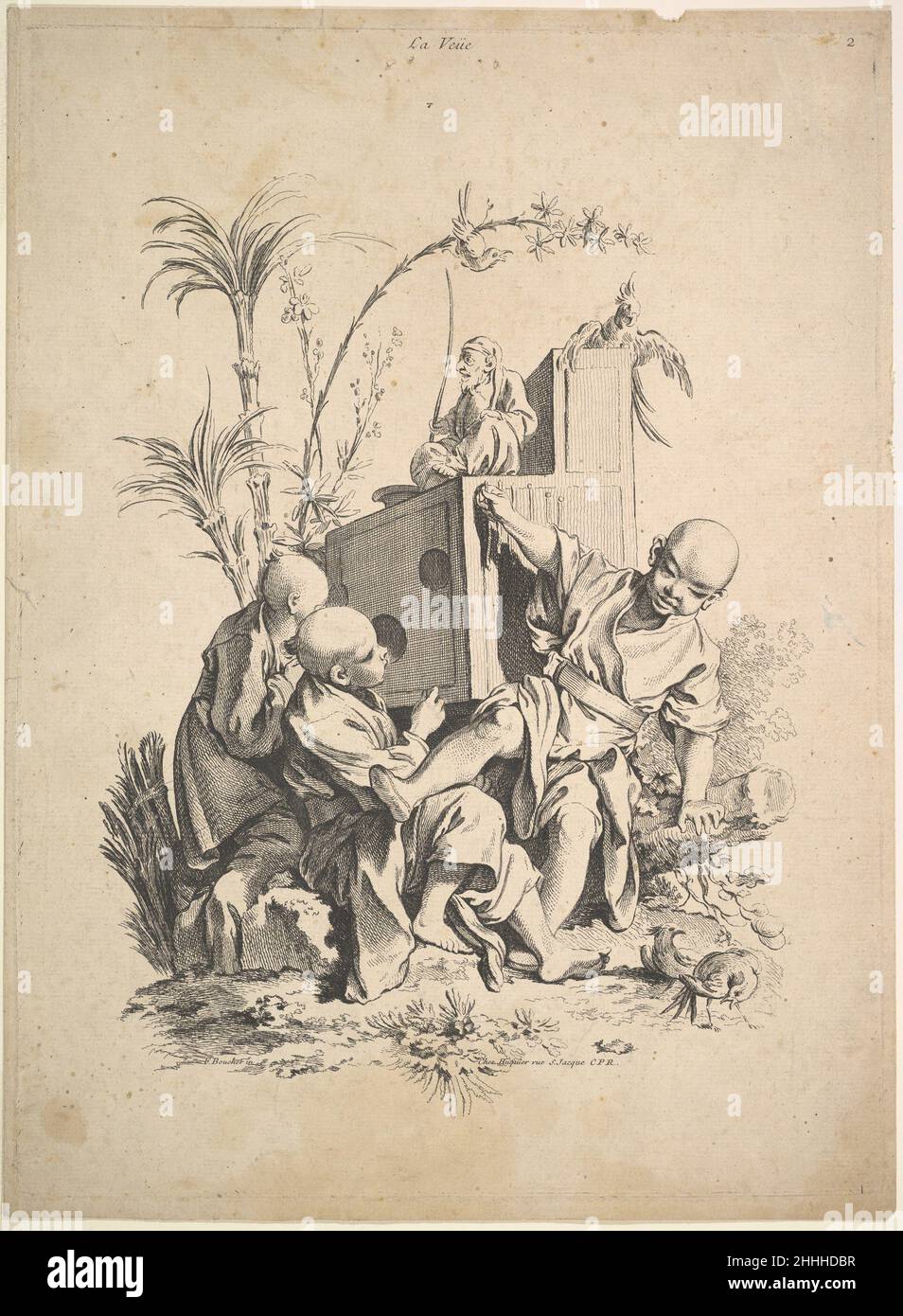 Vision 18th century Chez Huquier French. Vision 418839 Stock Photo - Alamy