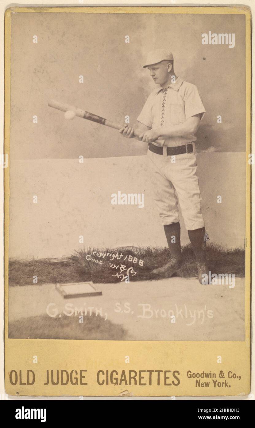 G. Smith, Shortstop, Brooklyn, from the series Old Judge Cigarettes ...