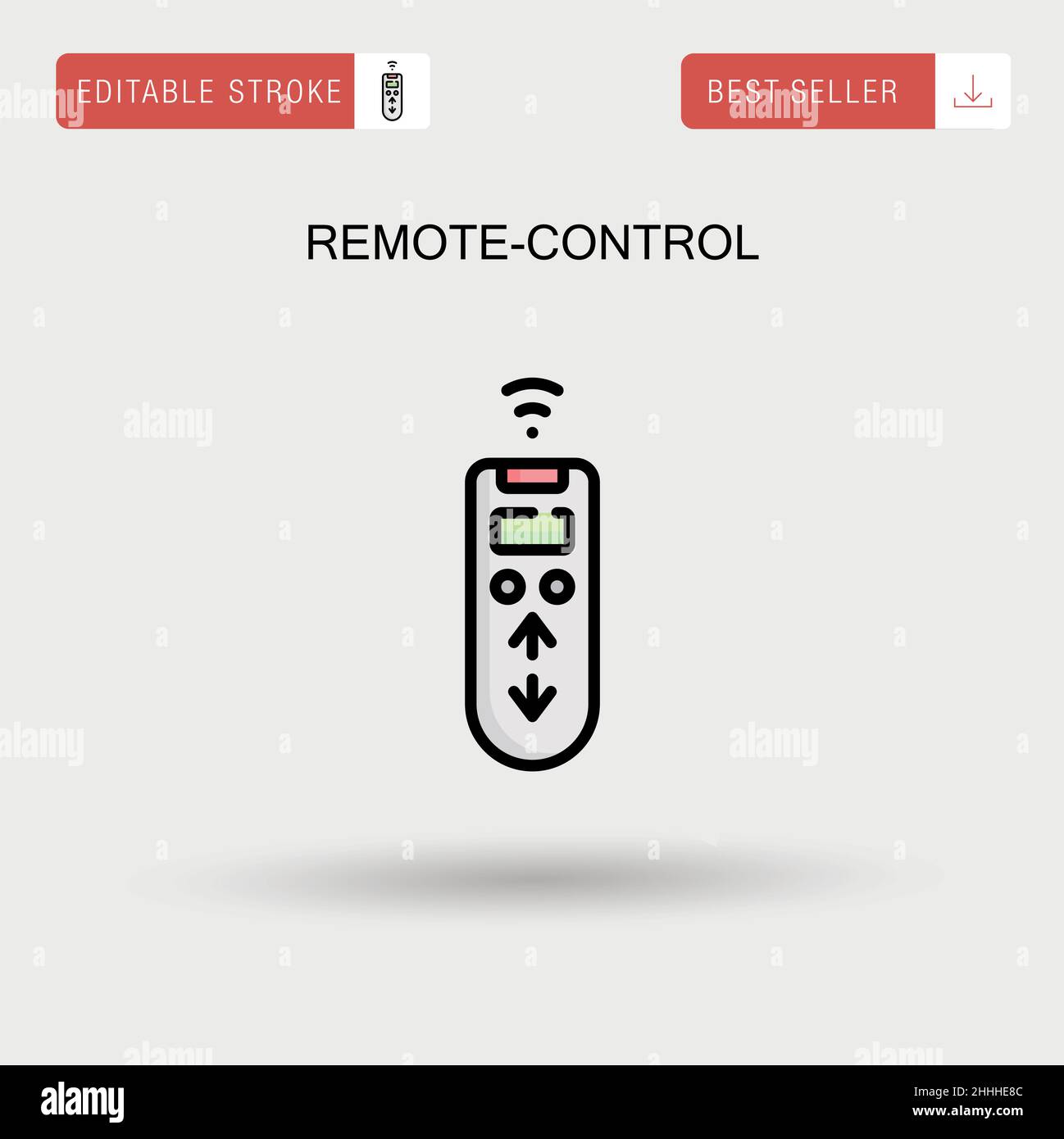 Remote-control Simple vector icon Stock Vector Image & Art - Alamy
