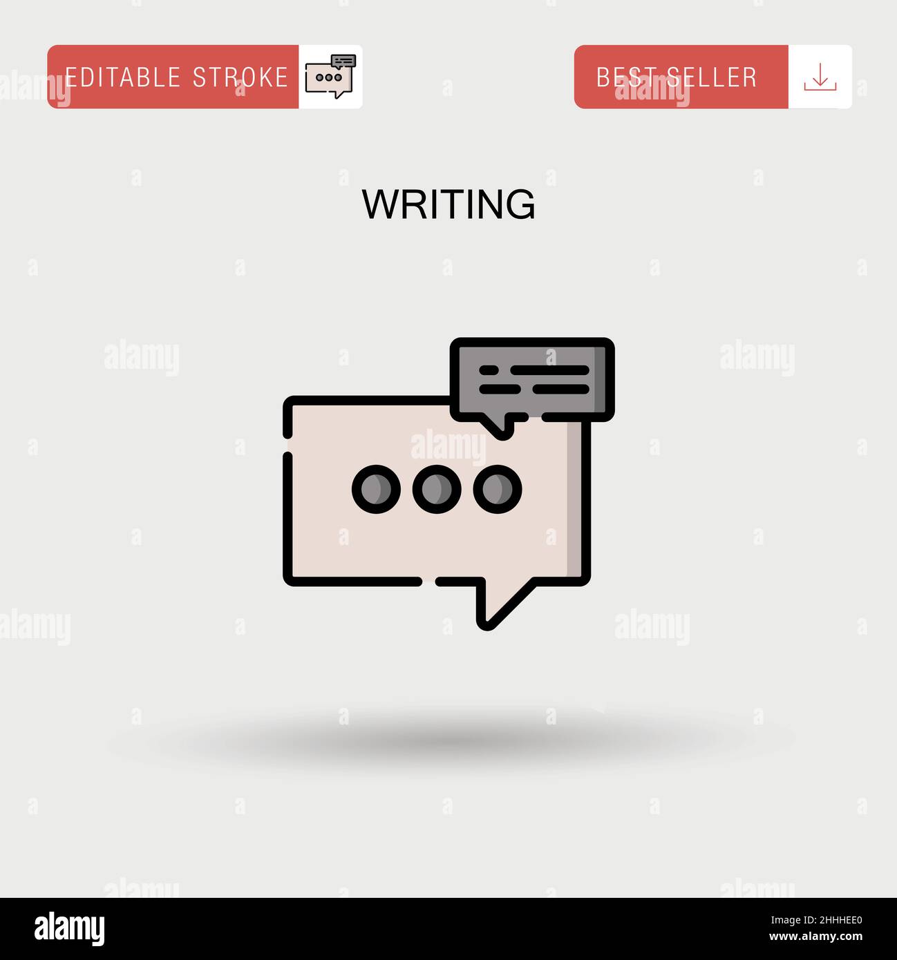 Hand human writing pen icon hi-res stock photography and images - Alamy