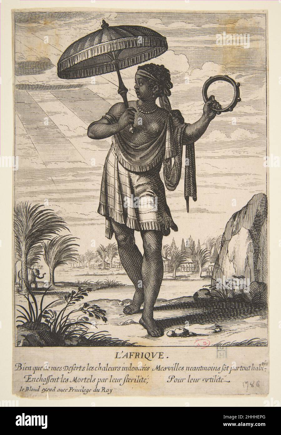 Allegory of Africa, from the Four Continents mid to late 17th century ...