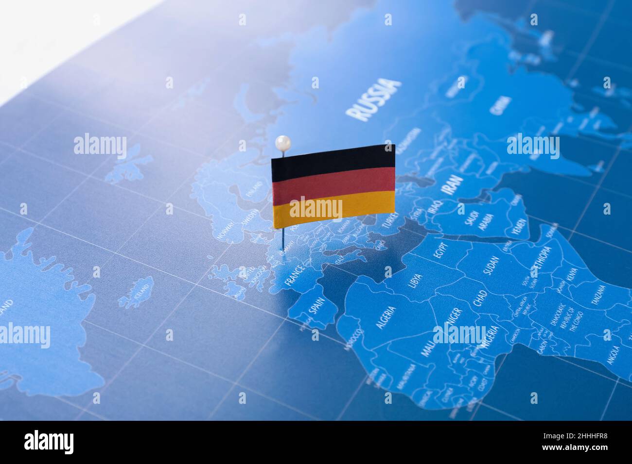 Closeup germany map flag hi-res stock photography and images - Alamy