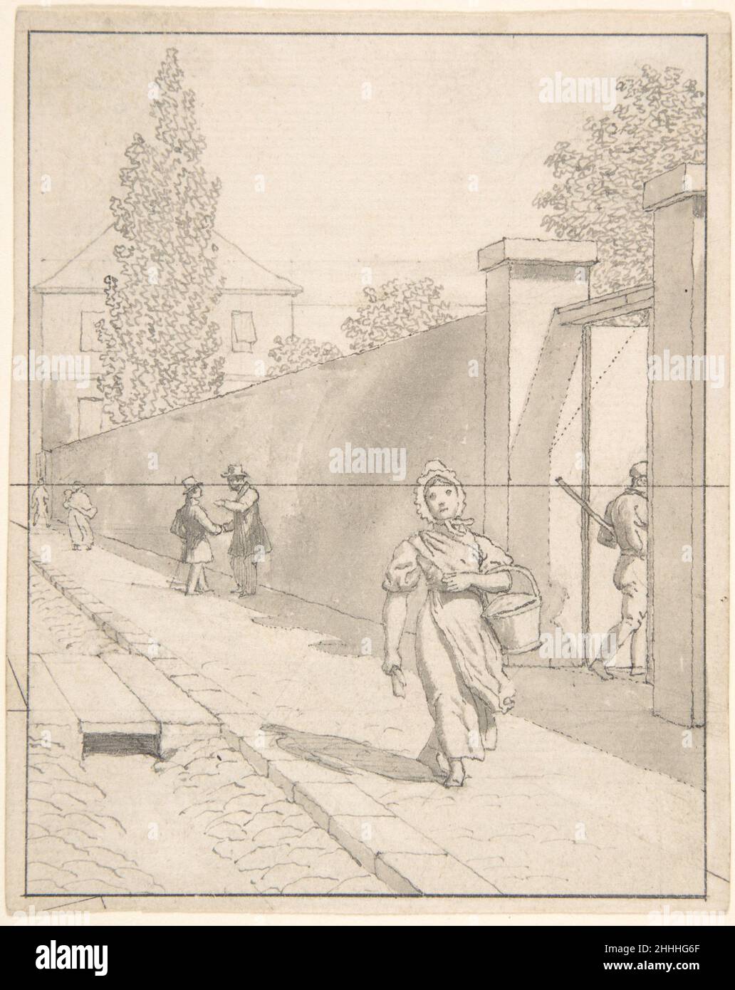 View of Charlottenborg Palace in Copenhagen with the Old Botanical ...