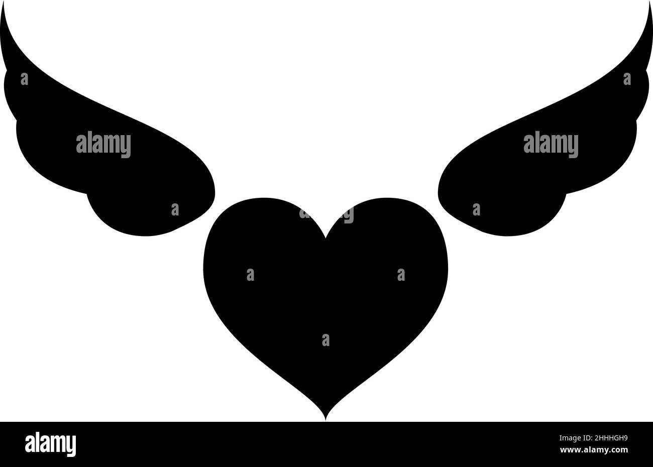 Fly wing glyph icon Stock Vector Images - Alamy