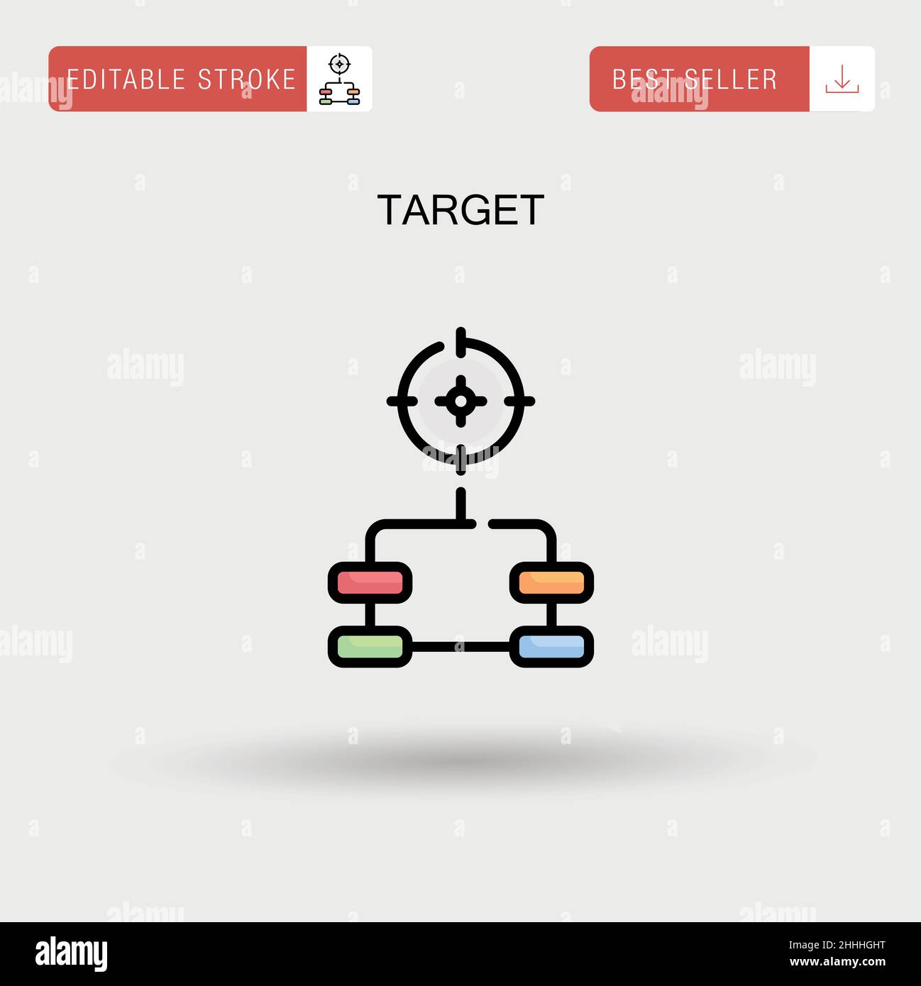 Target Simple vector icon Stock Vector Image & Art - Alamy