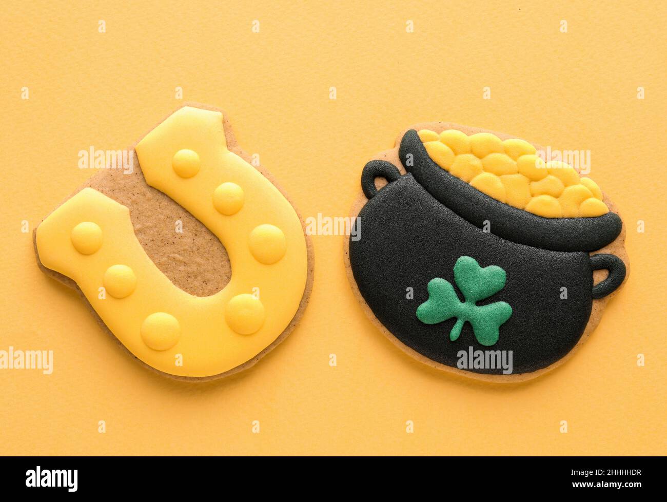 Tasty decorative gingerbread cookies for St. Patrick's Day celebration ...