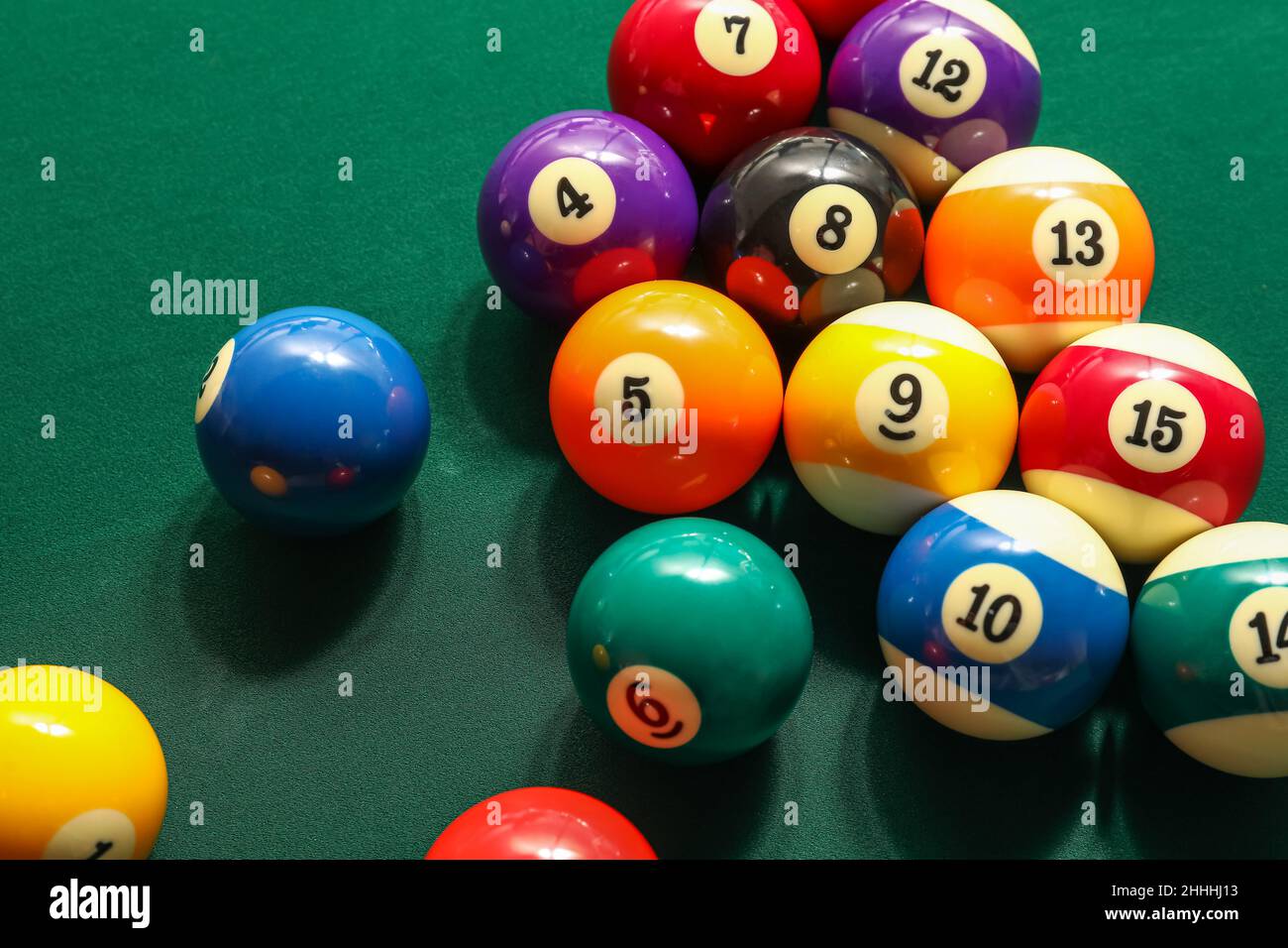 Russian billiards on green pool hi-res stock photography and images - Alamy