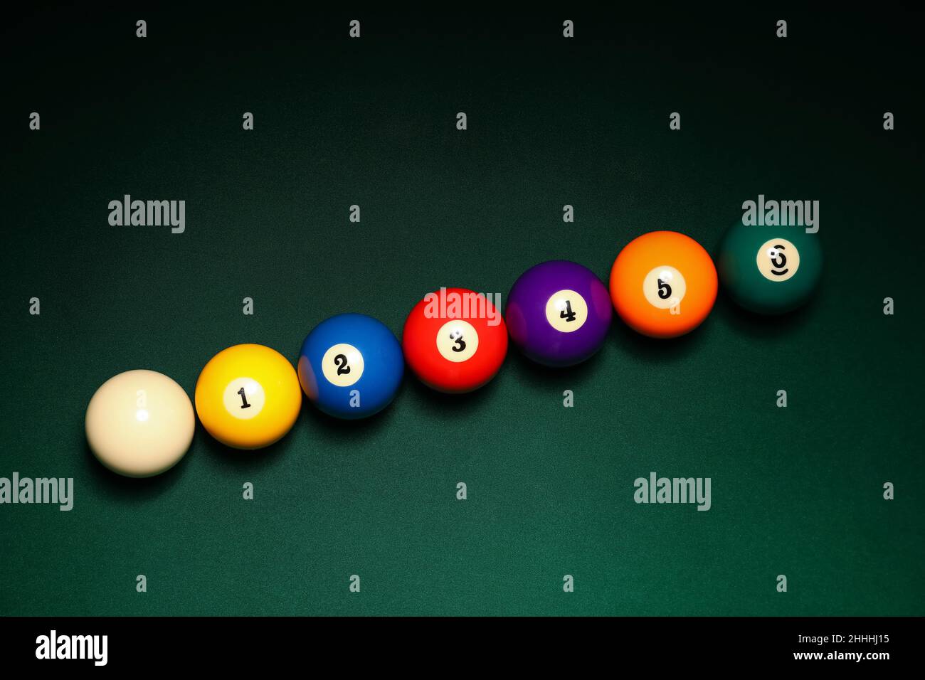 Russian billiards on green pool hi-res stock photography and images - Alamy