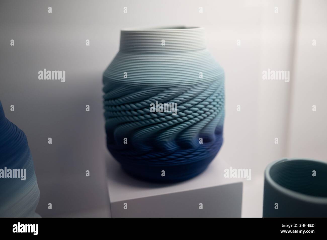 3D Printed creative decoration objects. Print3D itinerary exhibition ...