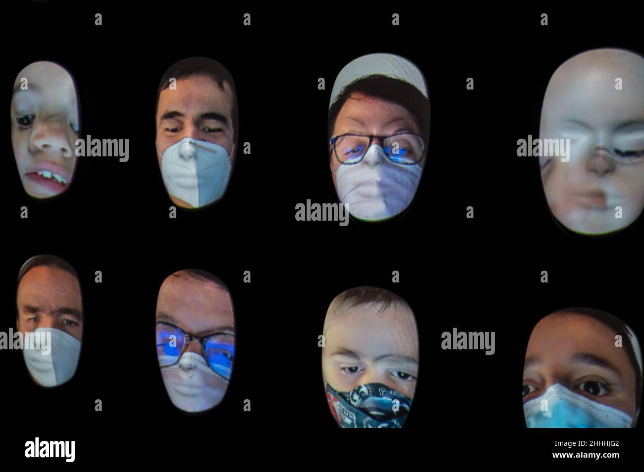 3D Face printing machine. Print3D itinerary exhibition about the ...