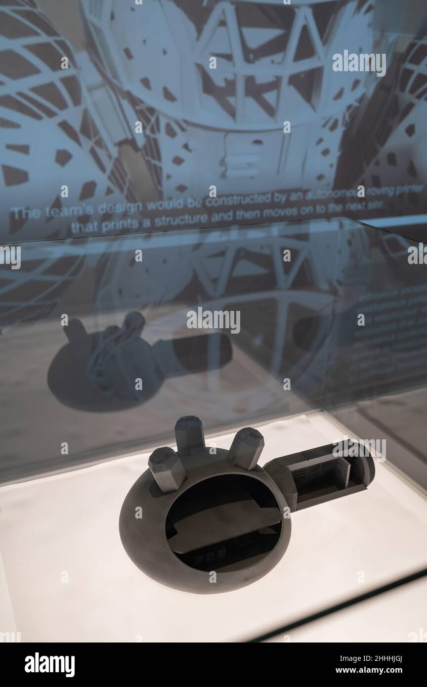 Model Of A Lunar Base Foster Partners Project Print3d Itinerary