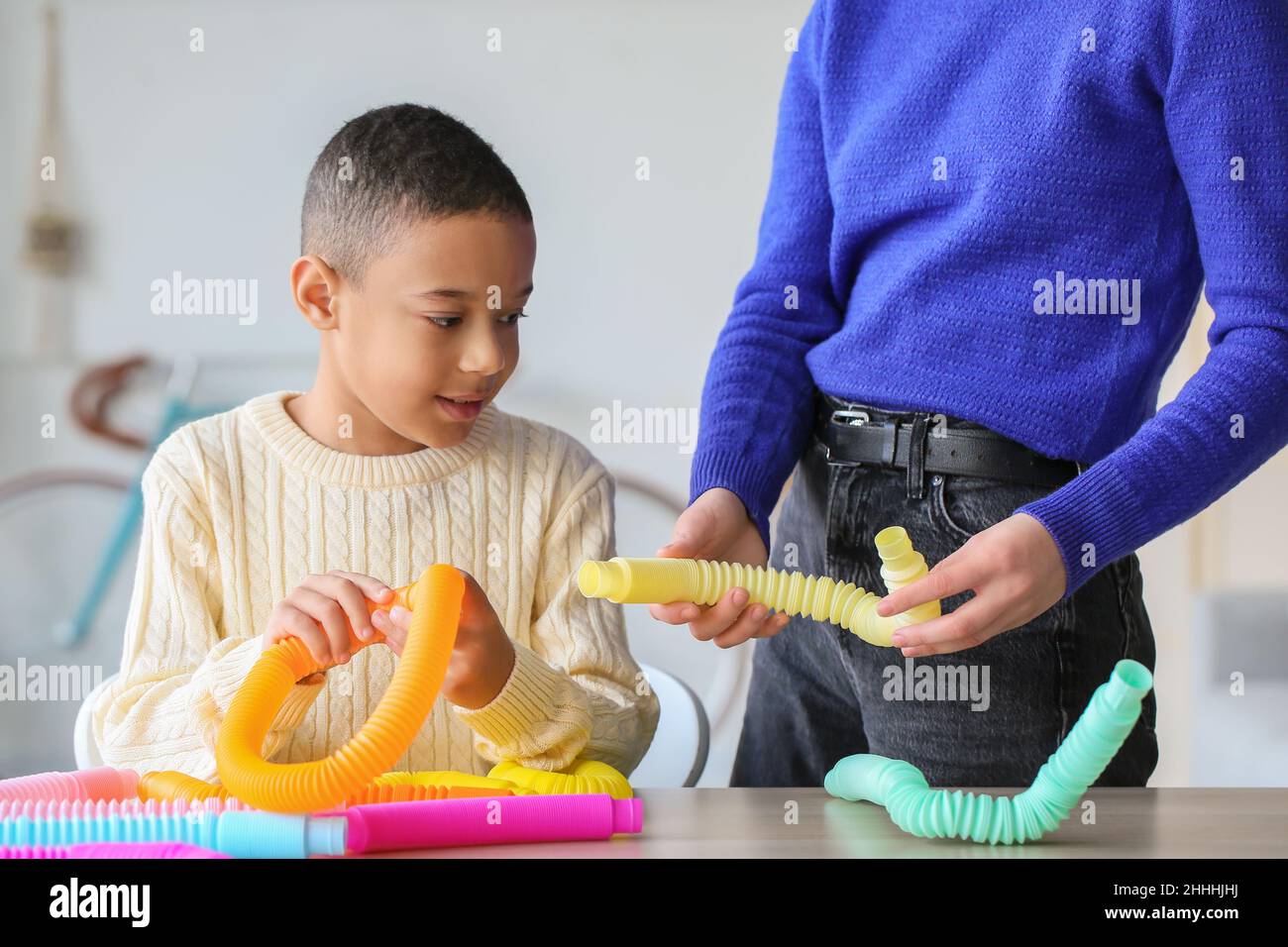 Woman child tubing hi-res stock photography and images - Alamy