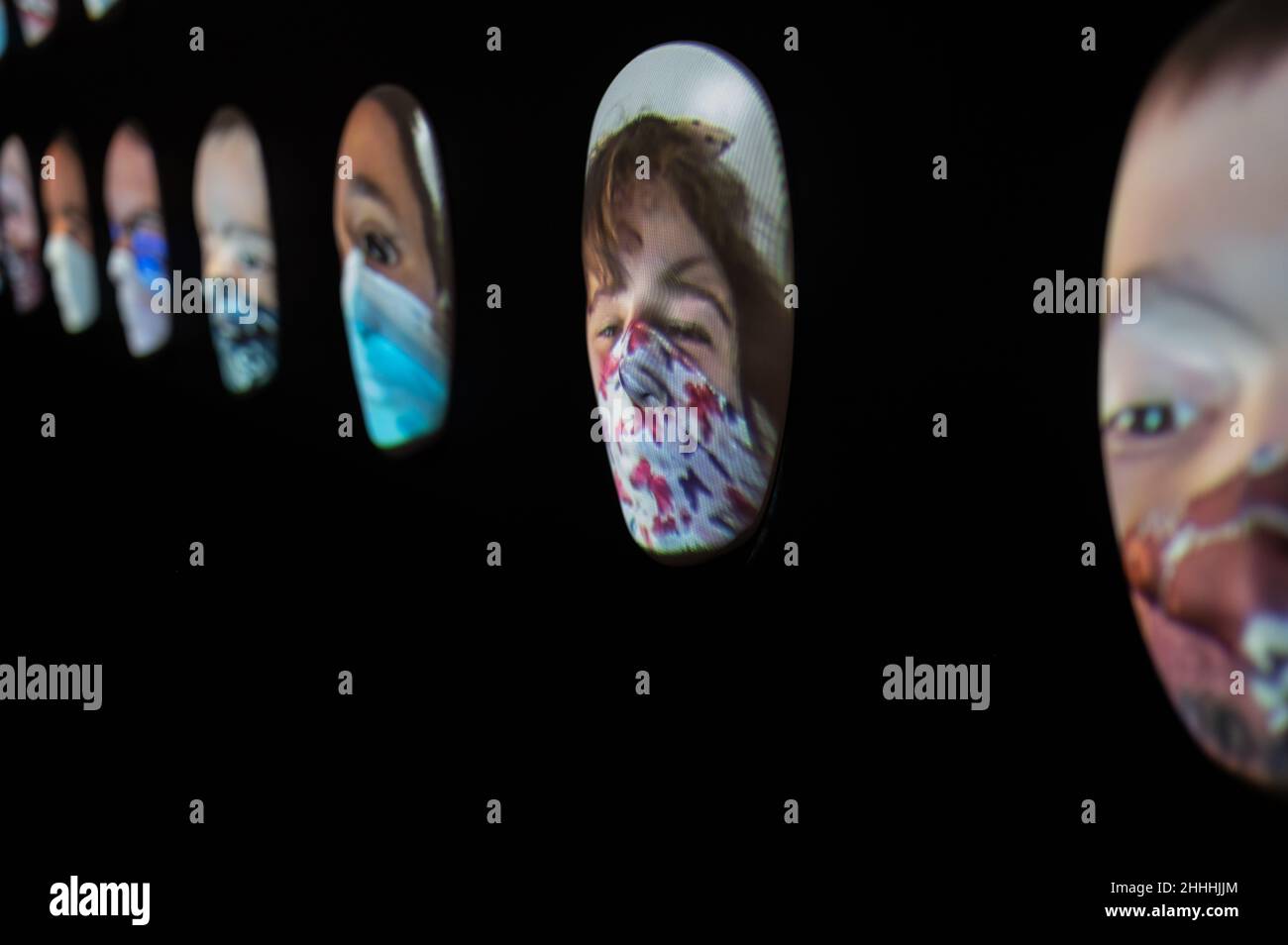 3D Face printing machine. Print3D itinerary exhibition about the ...