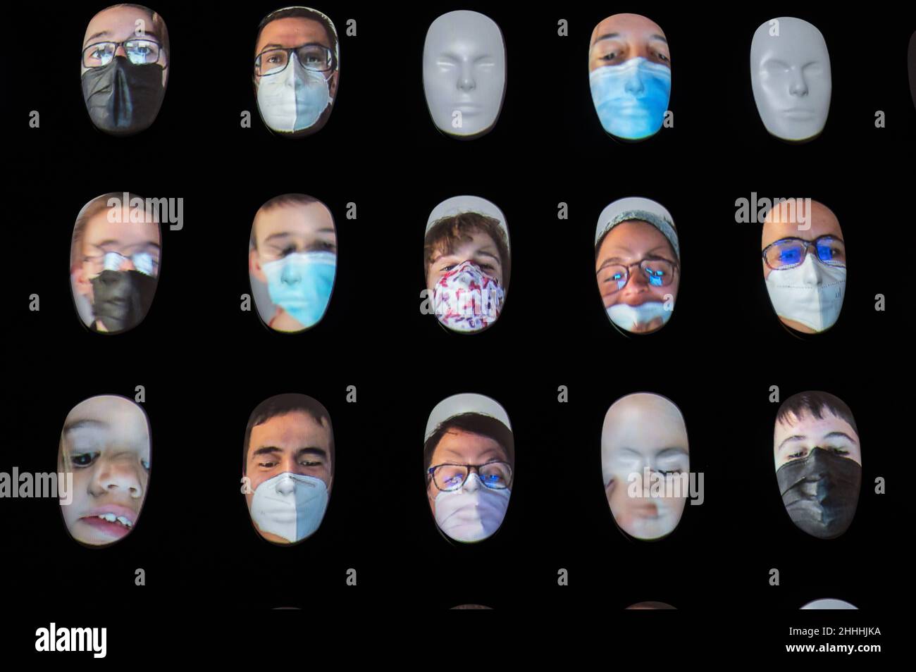 3D Face printing machine. Print3D itinerary exhibition about the ...