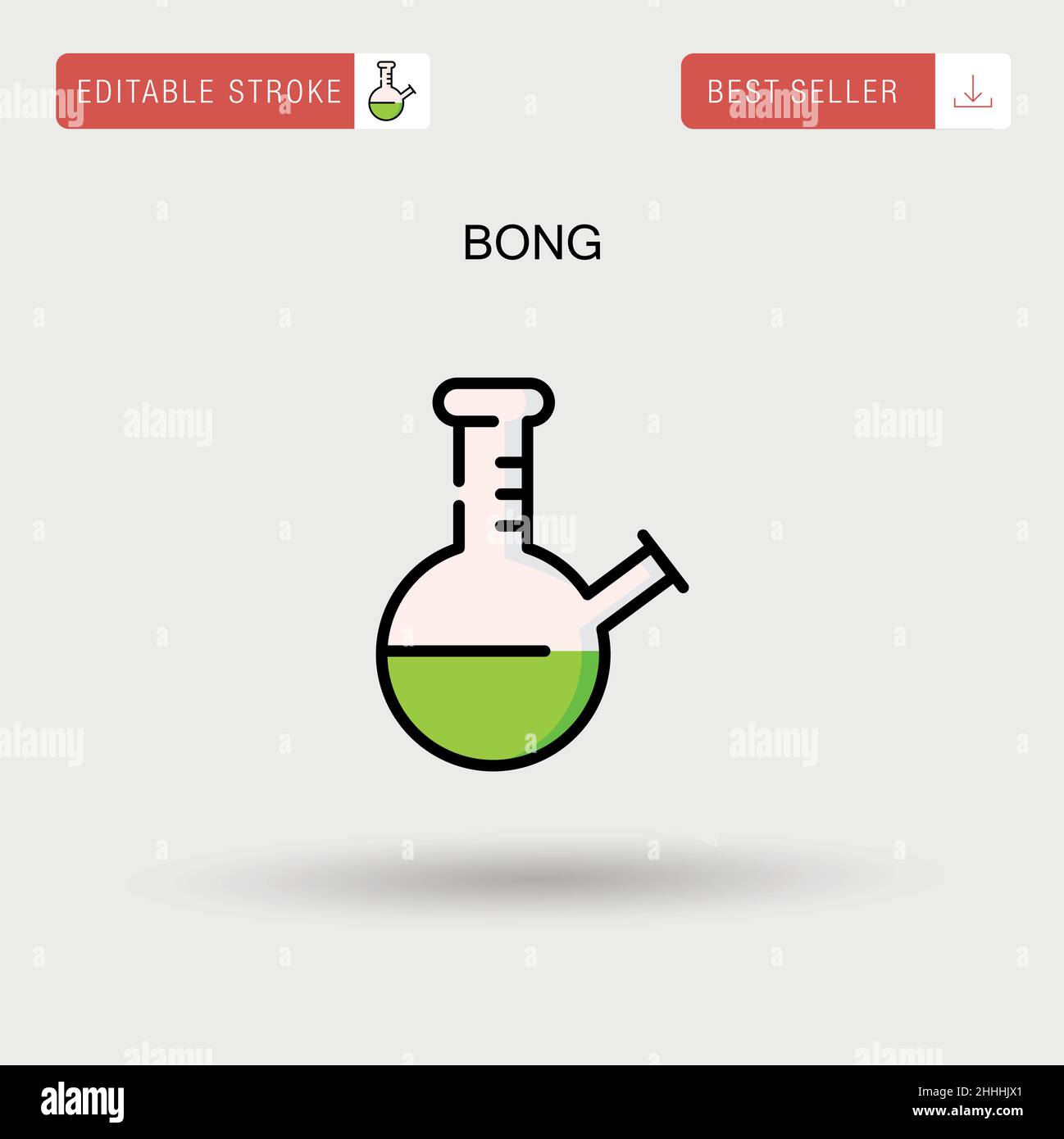 Glass bong smoke on Stock Vector Images - Alamy