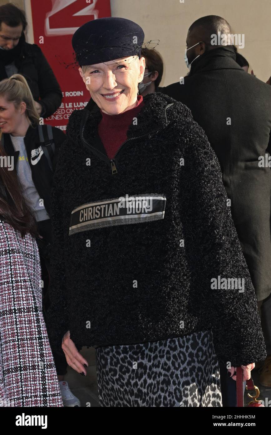 Paris, France, January 24, 2022, Maye Musk arriving at the Christian ...