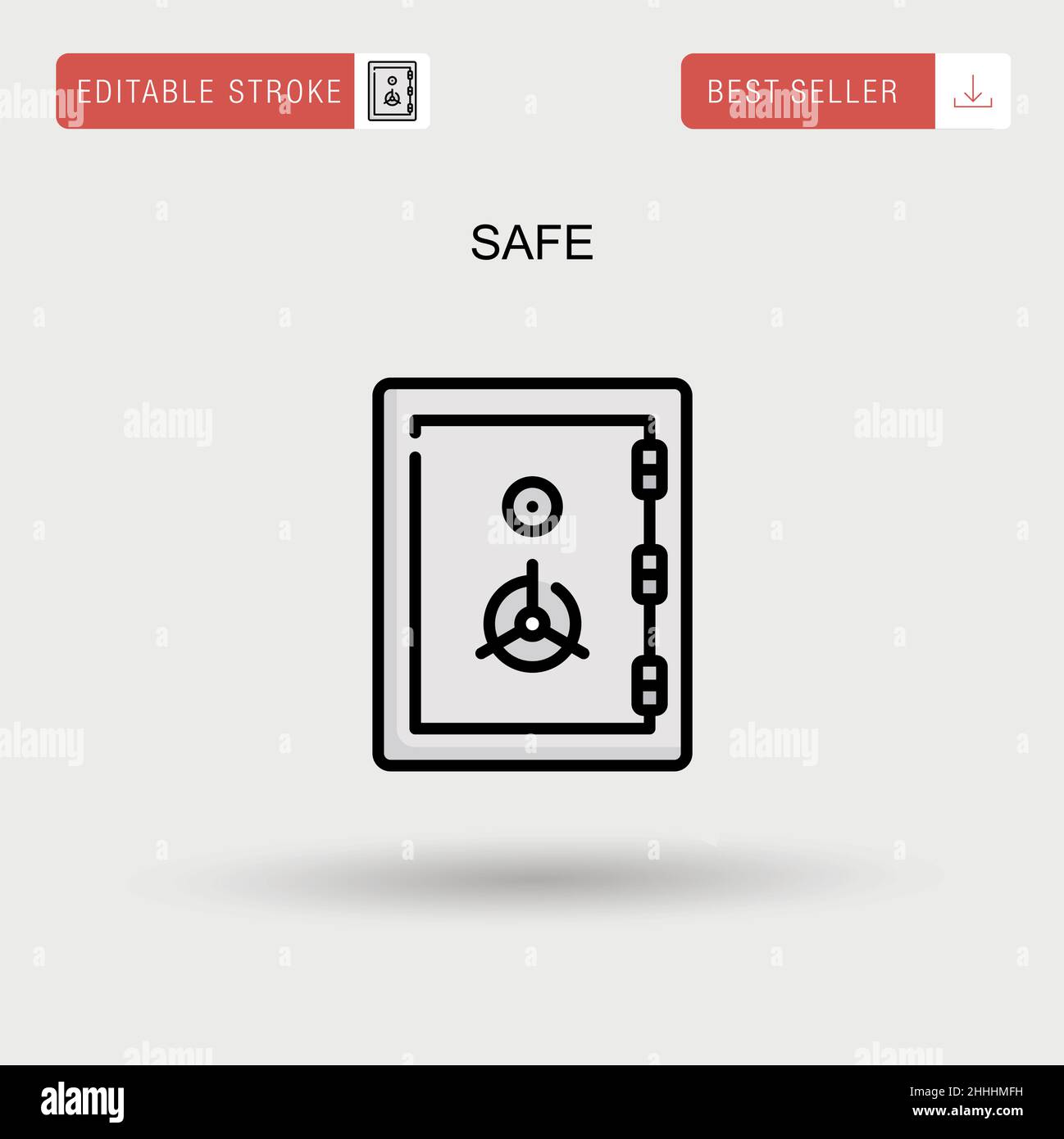 Safe Simple vector icon Stock Vector Image & Art - Alamy