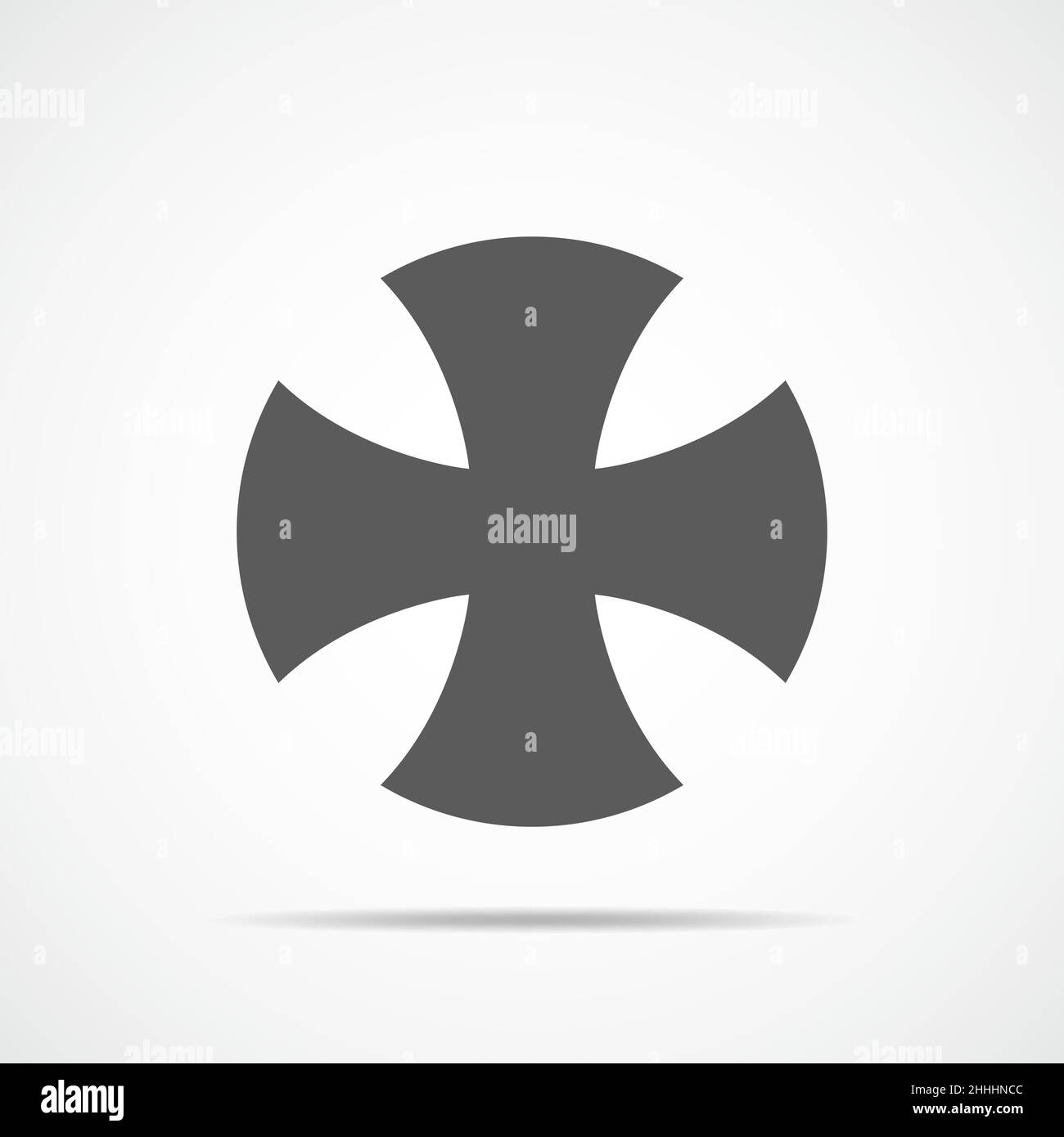 Choppers cross icon in flat design. Vector Illustration. Gray choppers ...