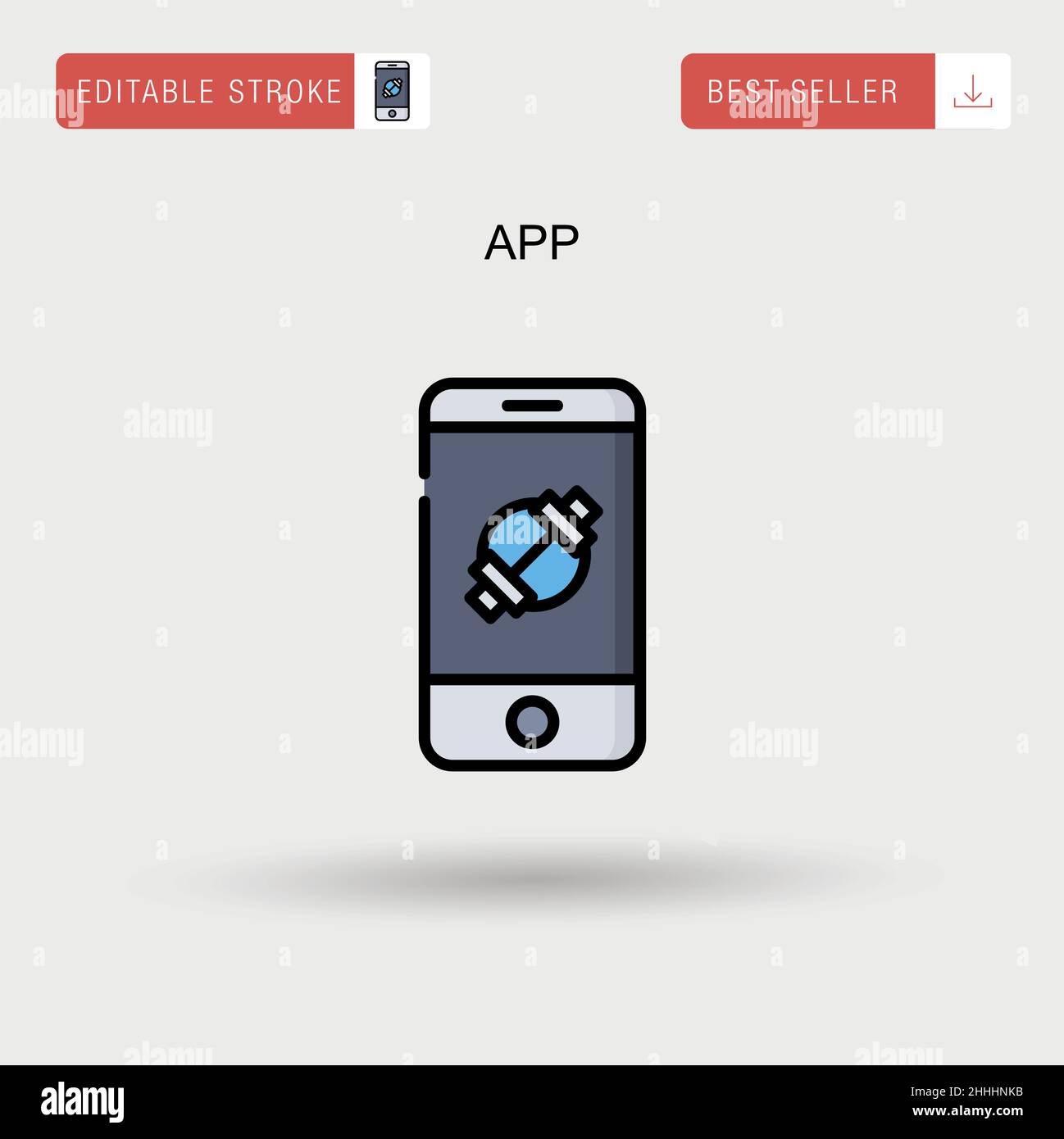 App Simple vector icon Stock Vector Image & Art - Alamy