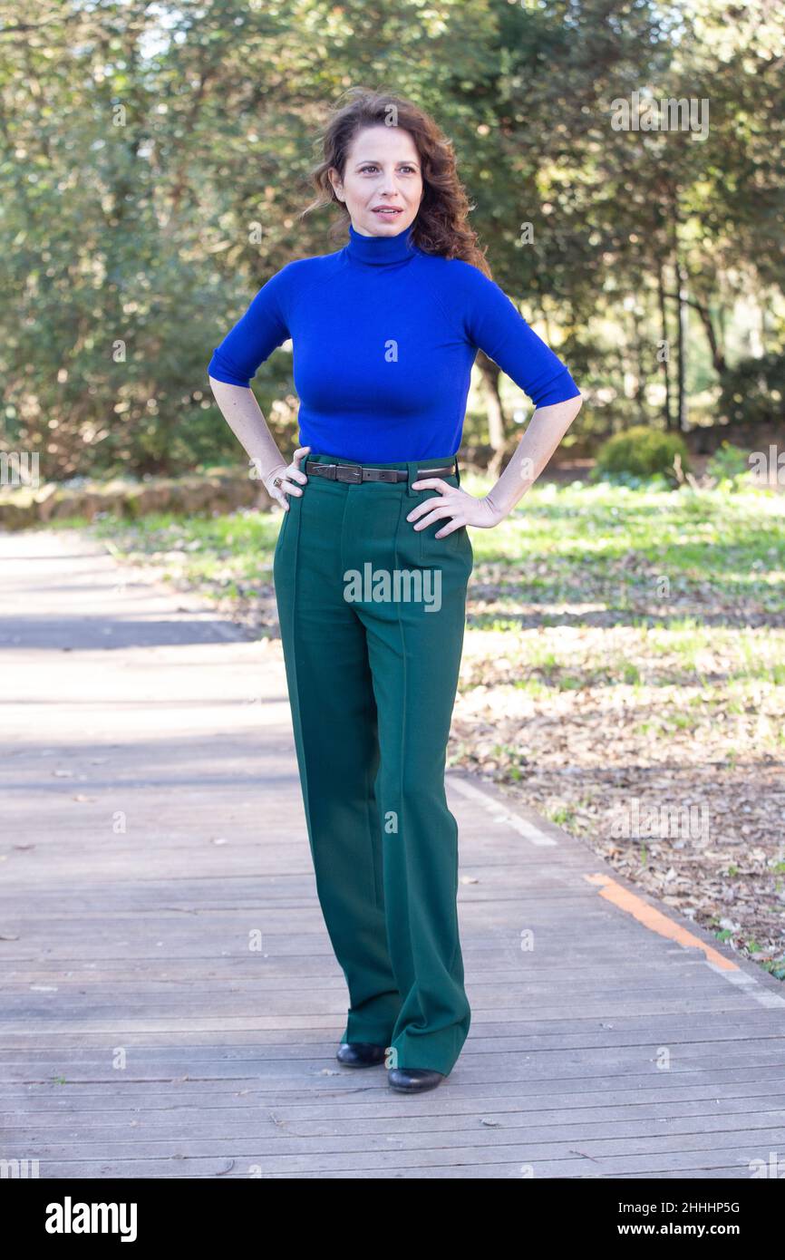 Rome, Italy. 24th Jan, 2022. Italian actress Anna Ammirati attends the ...