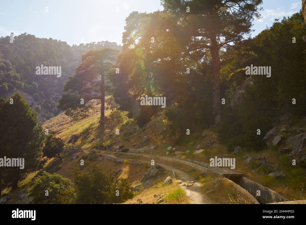 landscape at the borosa river trail Stock Photo - Alamy