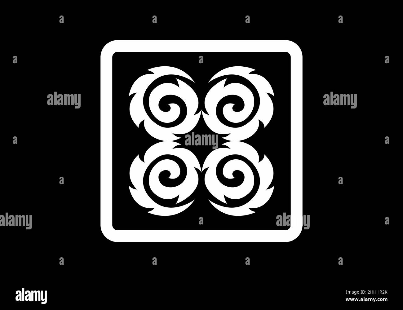 Four tribal wind in square shape design Stock Vector Image & Art - Alamy