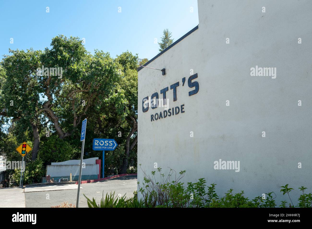 Close-up of sign for Gott's Roadside restaurant in Walnut Creek ...