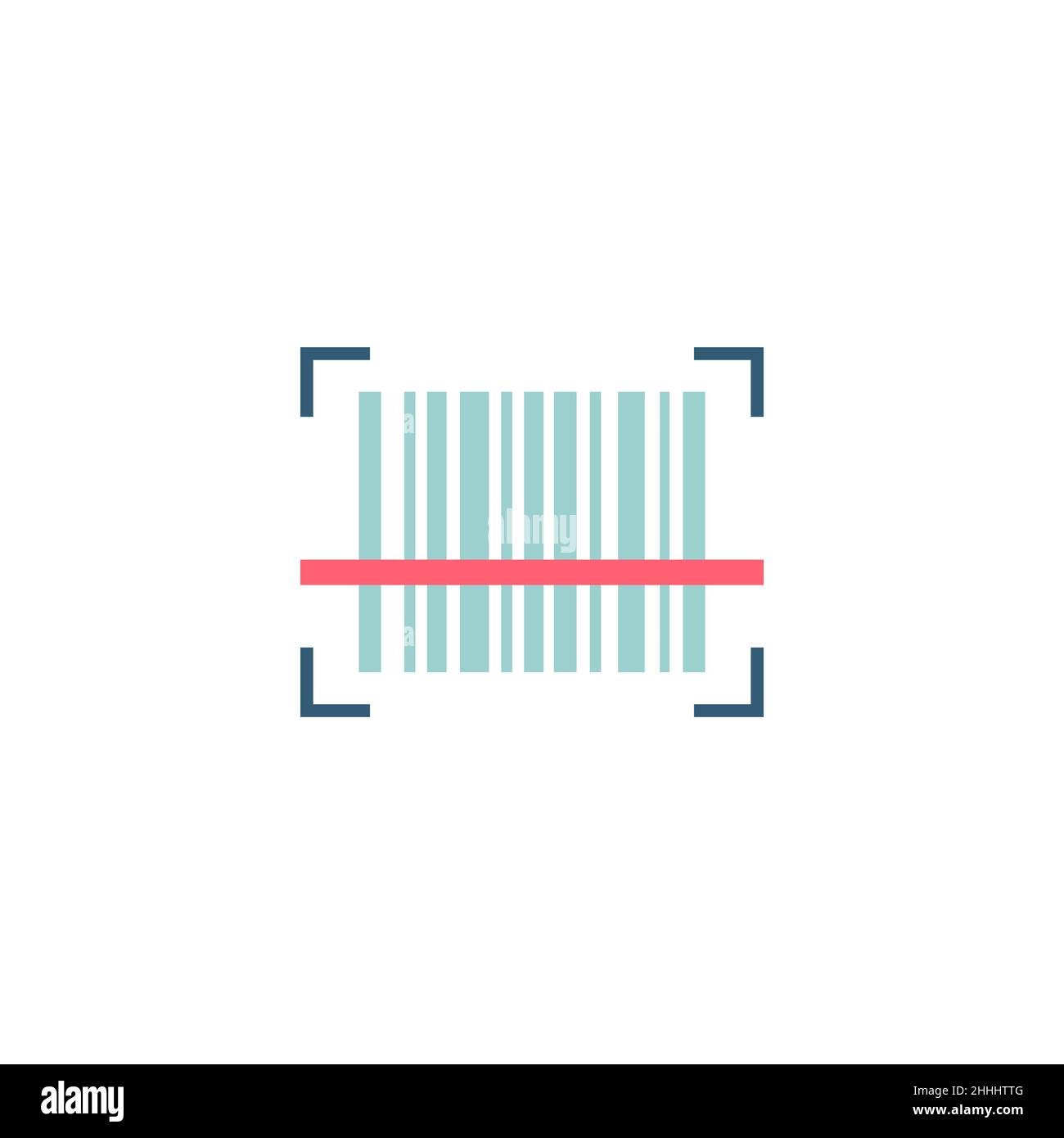 Barcode scanner icon vector, filled flat sign, solid pictogram isolated ...