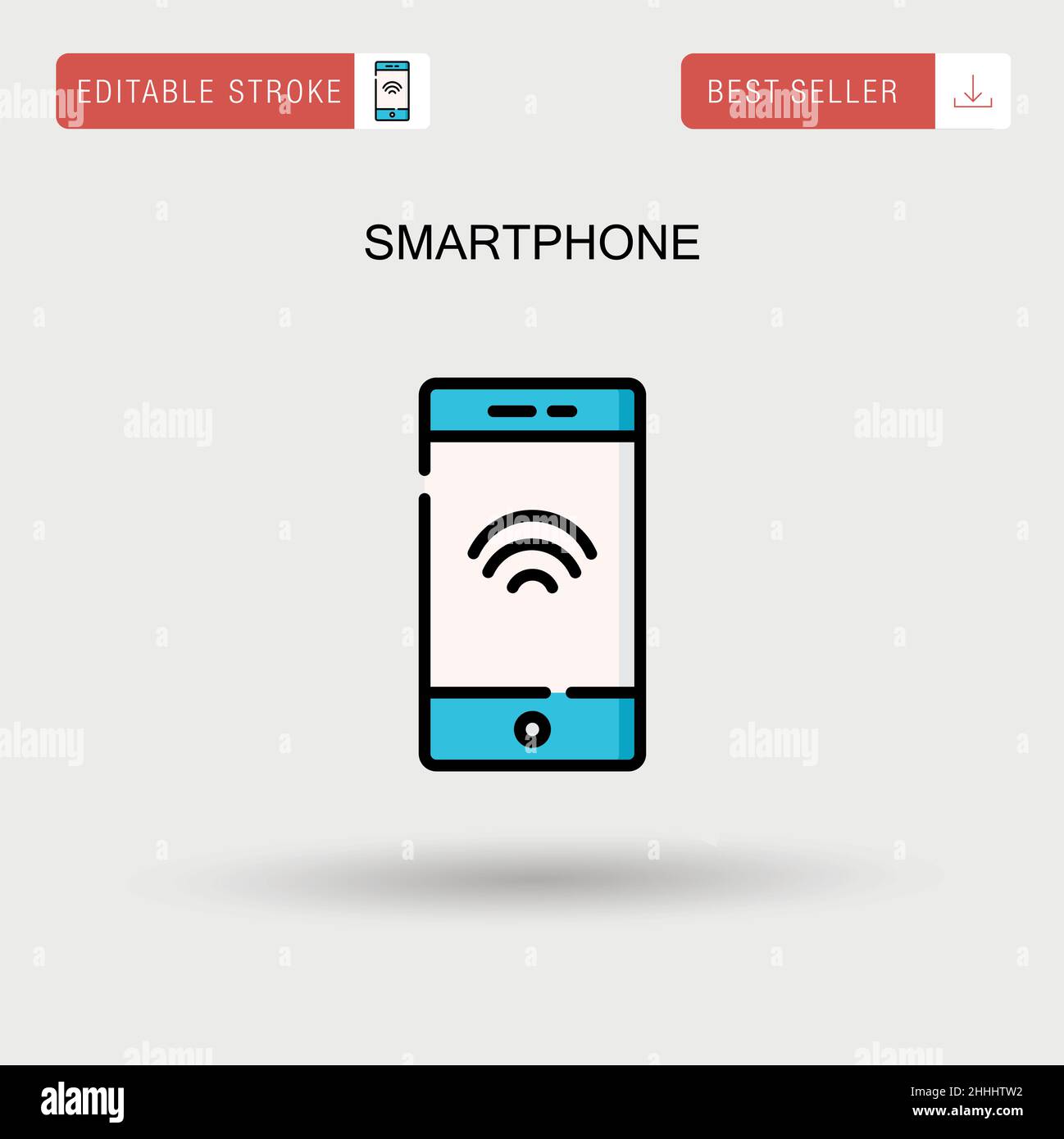 Smartphone Simple vector icon Stock Vector Image & Art - Alamy