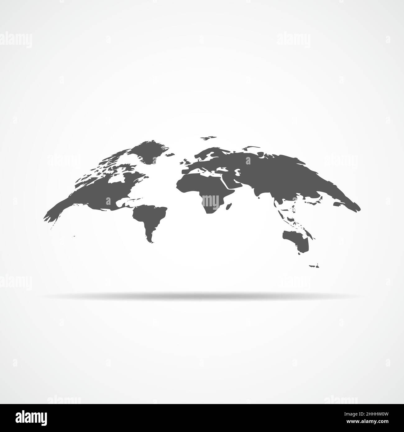 Abstract World map isolated on light background. Vector Illustration ...