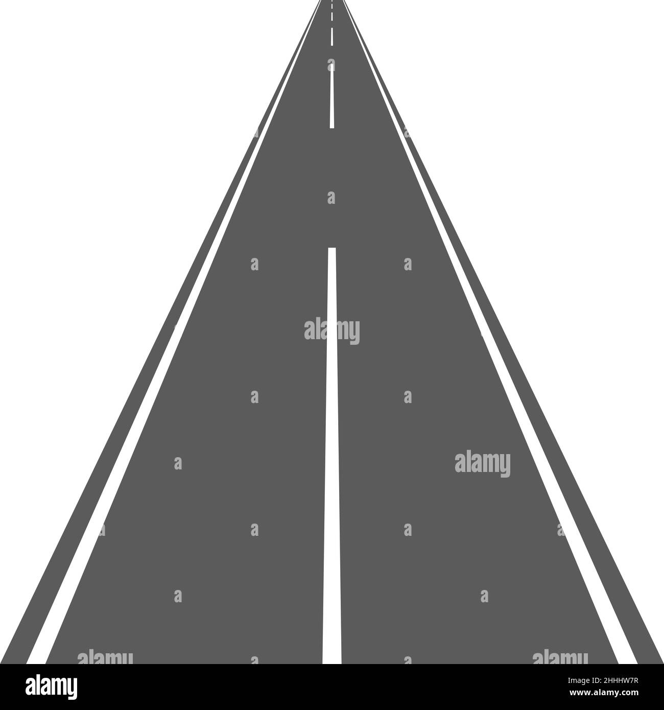 Road or street with asphalt. Vector illustration. Way for transport ...