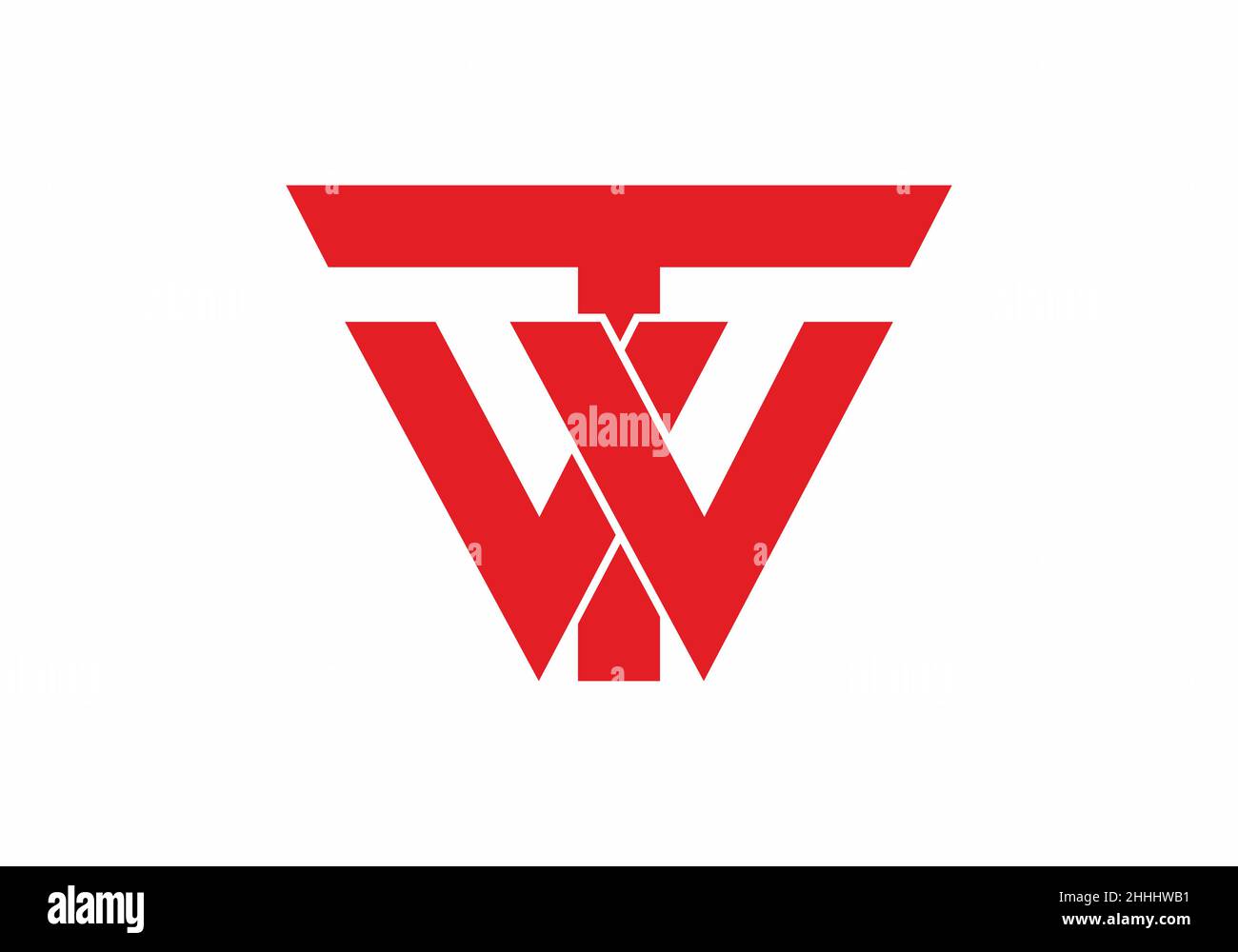 Tw letters Stock Vector Images - Alamy