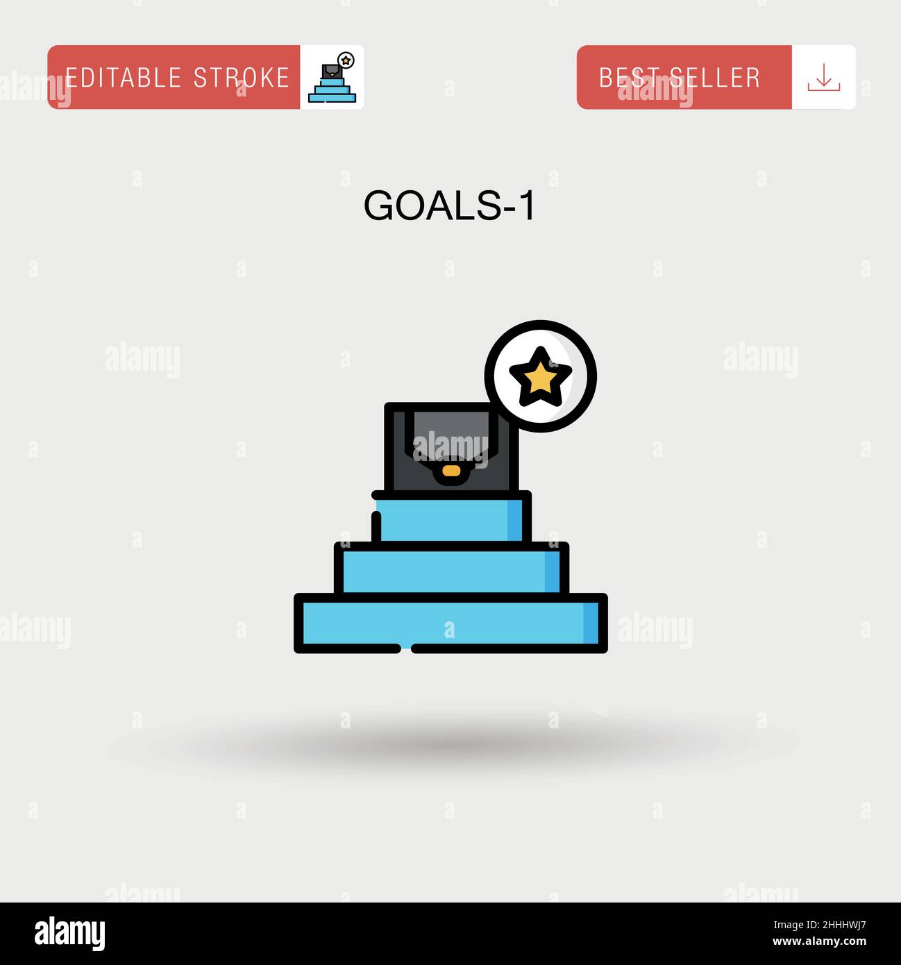Goals-1 Simple vector icon Stock Vector Image & Art - Alamy