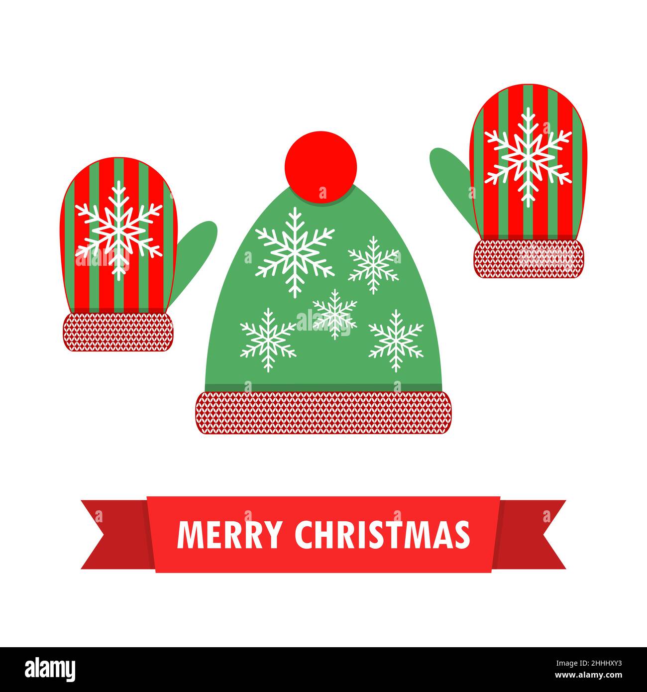 Red wool hat Stock Vector Images - Alamy