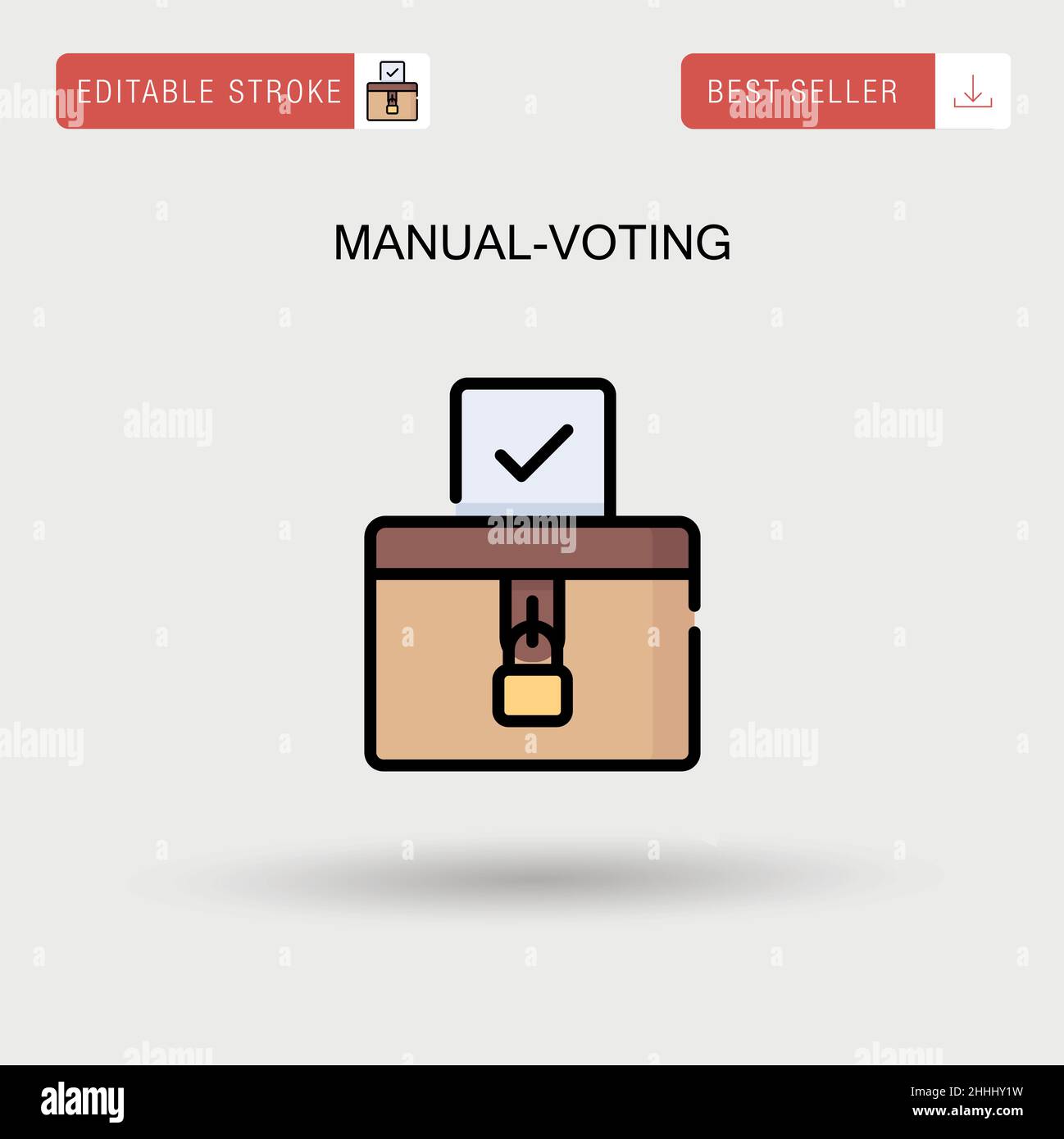Manual voting card Stock Vector Images - Alamy