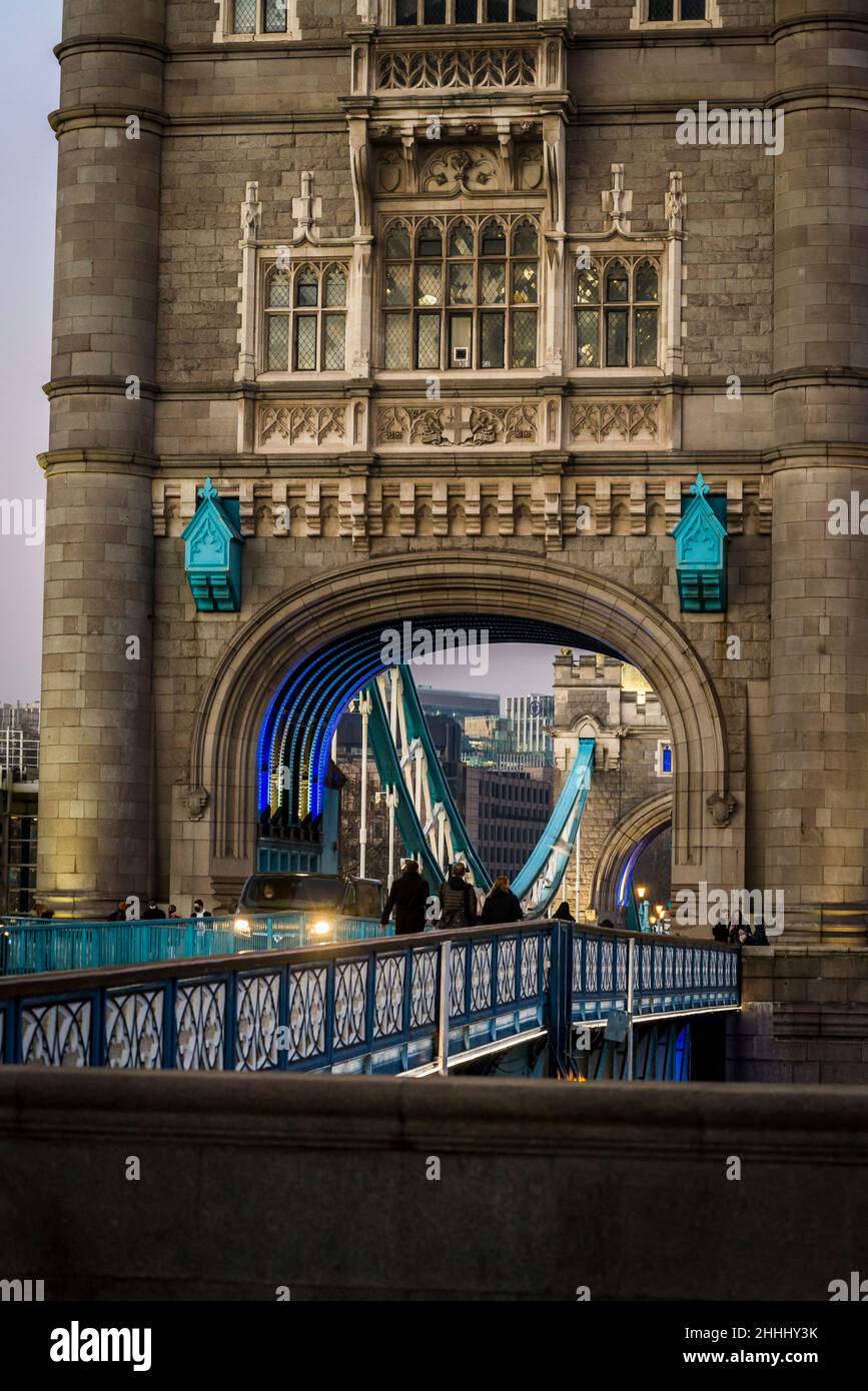 Tower Bridge, a Grade I listed suspension bridge built between 1886 and ...