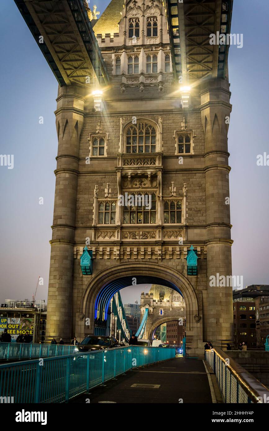 Tower Bridge, a Grade I listed suspension bridge built between 1886 and ...