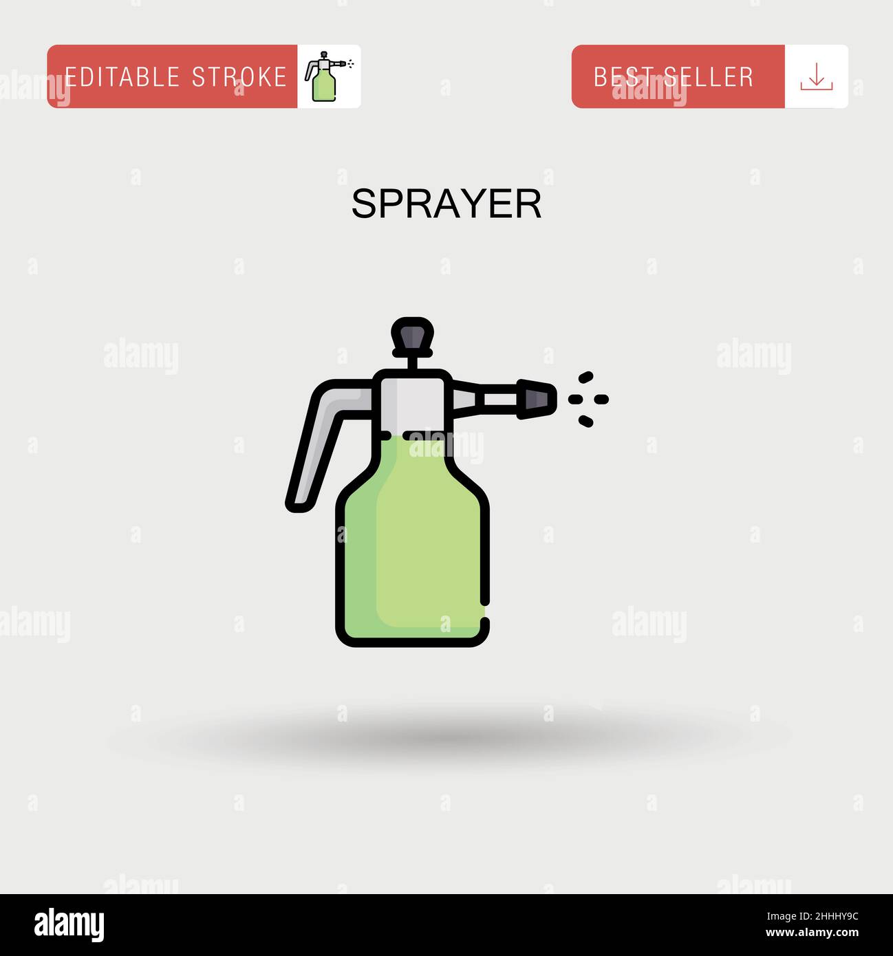 Sprayer Simple vector icon Stock Vector Image & Art - Alamy