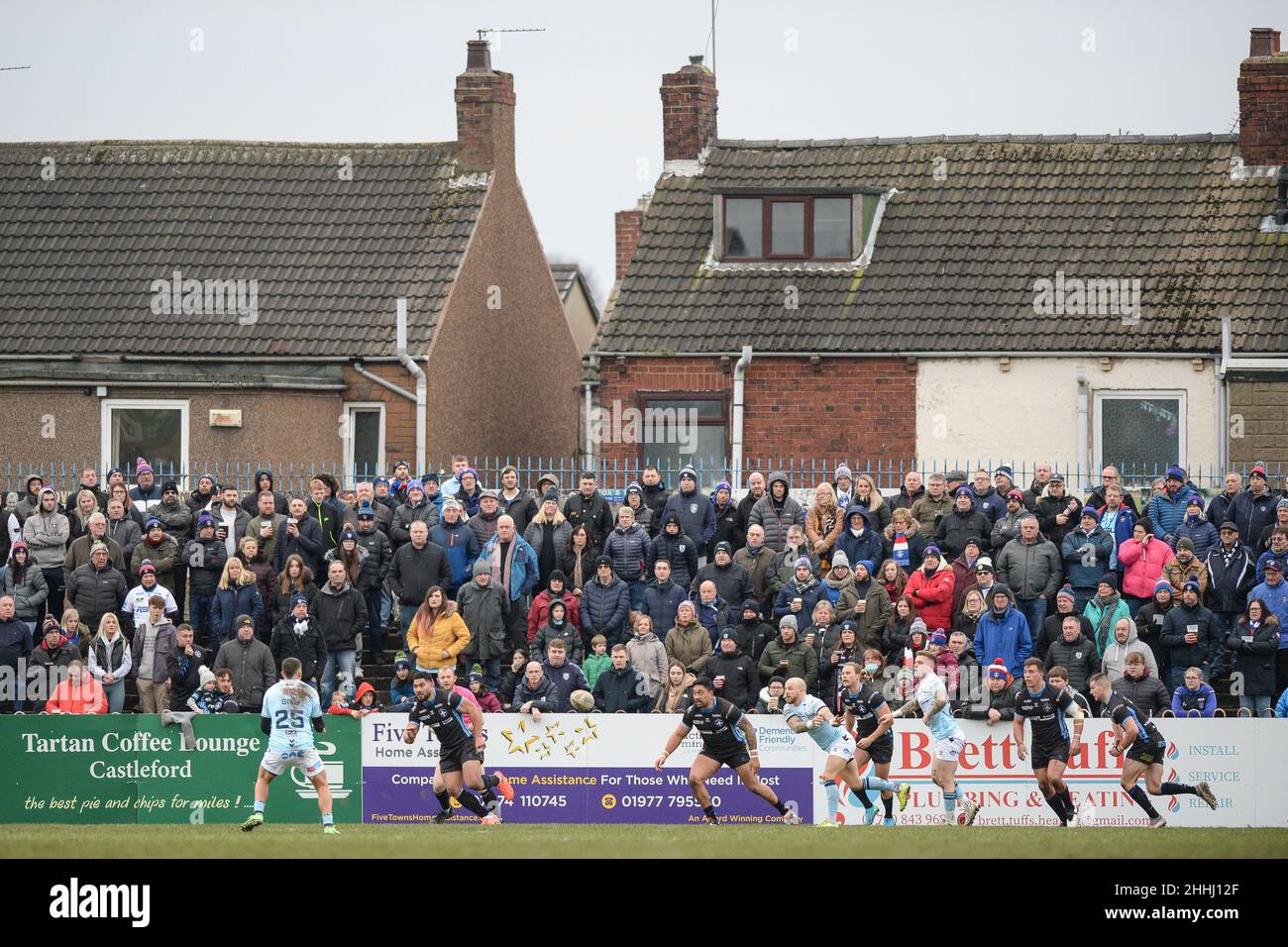Featherstone, England - 23 January 2022 - General view during the Rugby ...