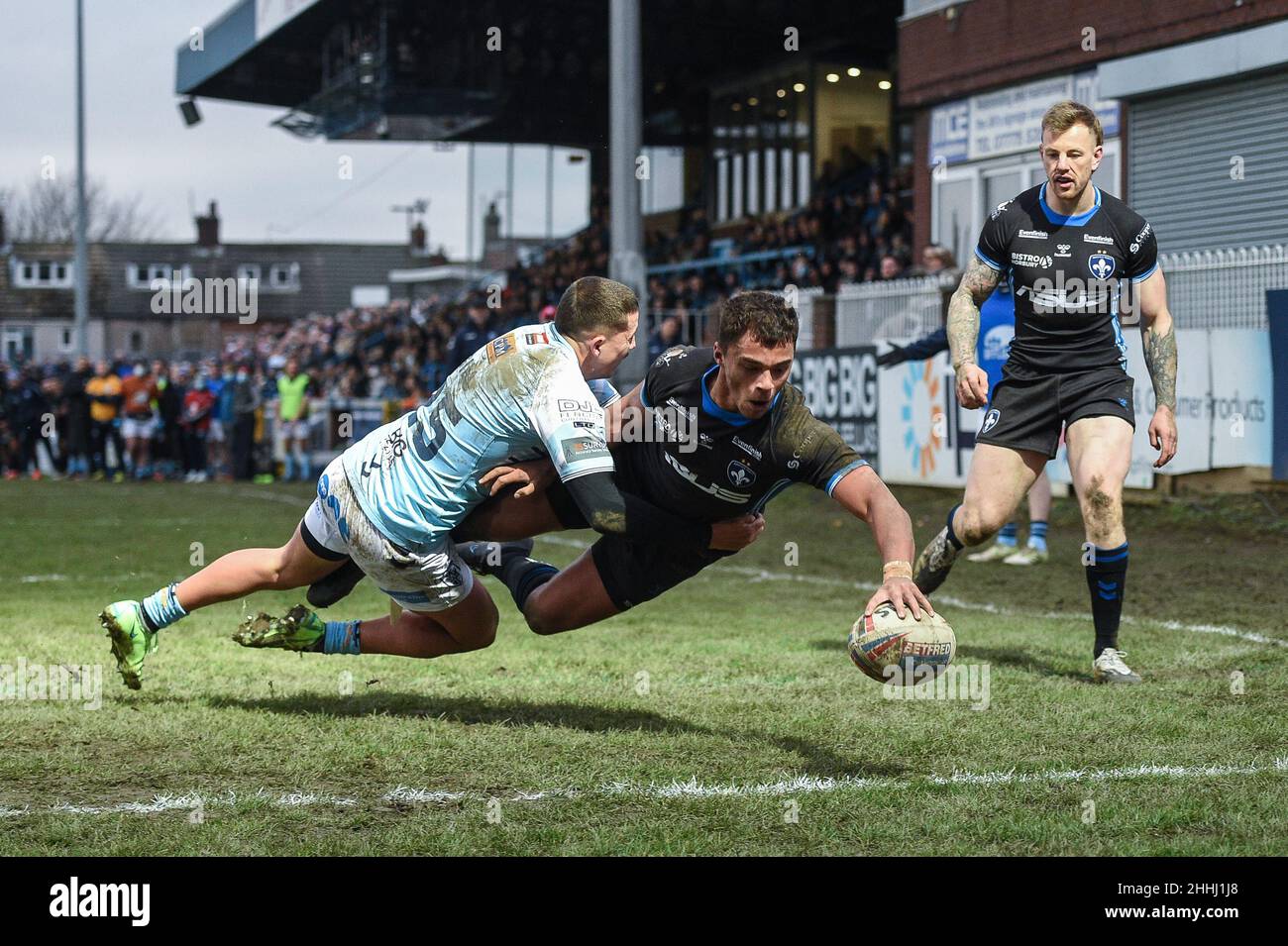 Featherstone, England - 23 January 2022 - Wakefield Trinity's Corey ...