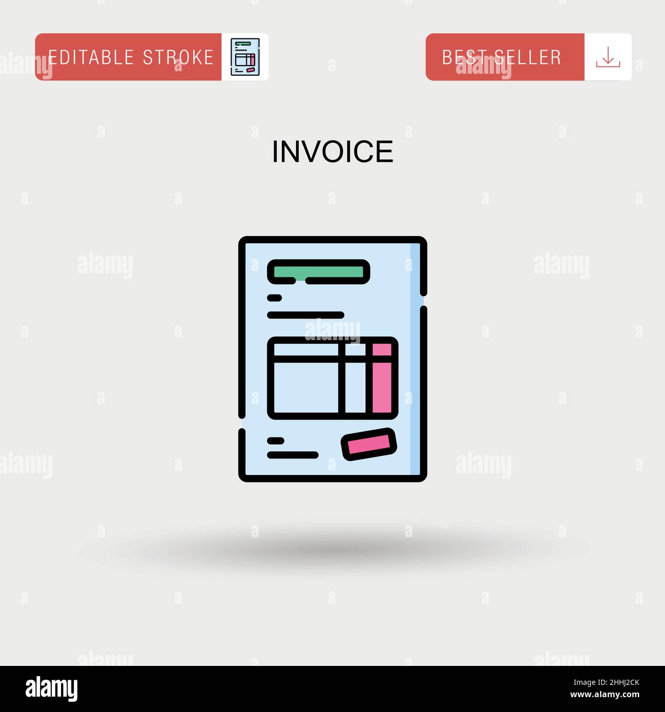 Invoice Simple vector icon Stock Vector Image & Art - Alamy