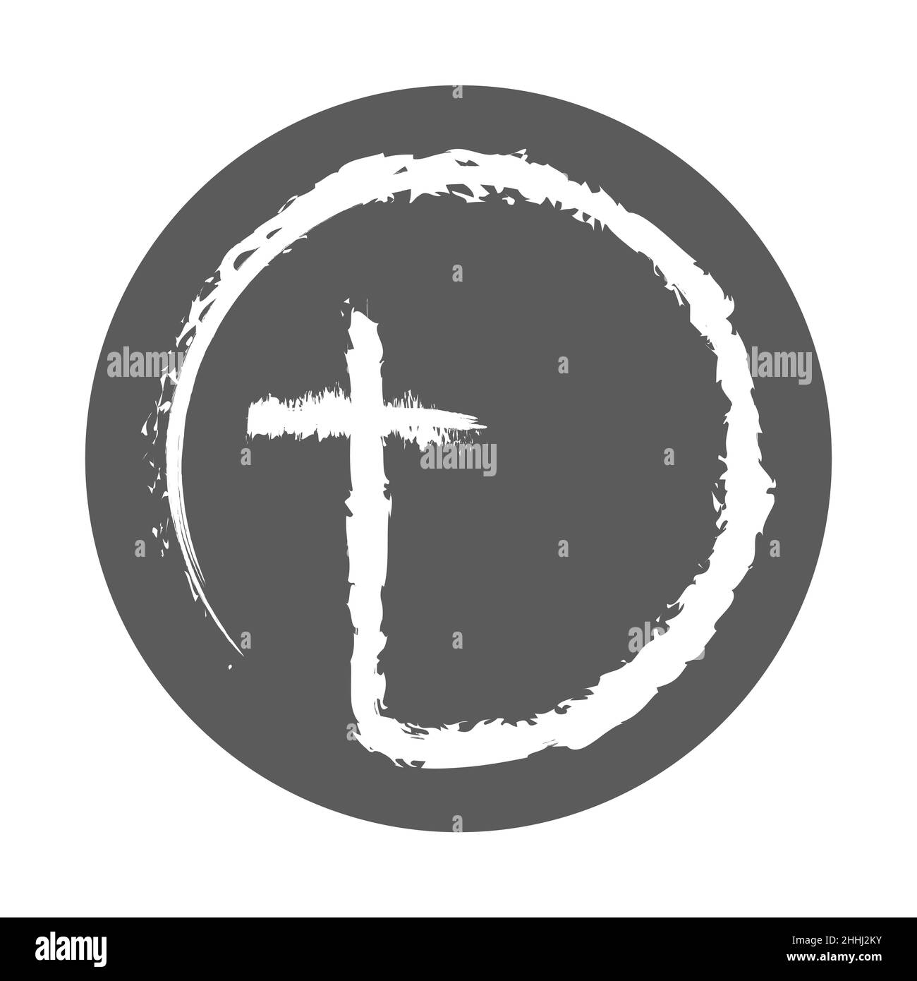 Abstract image of jesus on the cross Black and White Stock Photos ...