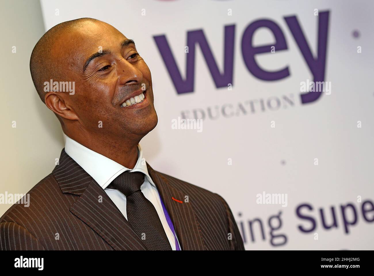 Colin Jackson in Abergavenny Wales on 5th of March 2019. Colin Ray ...