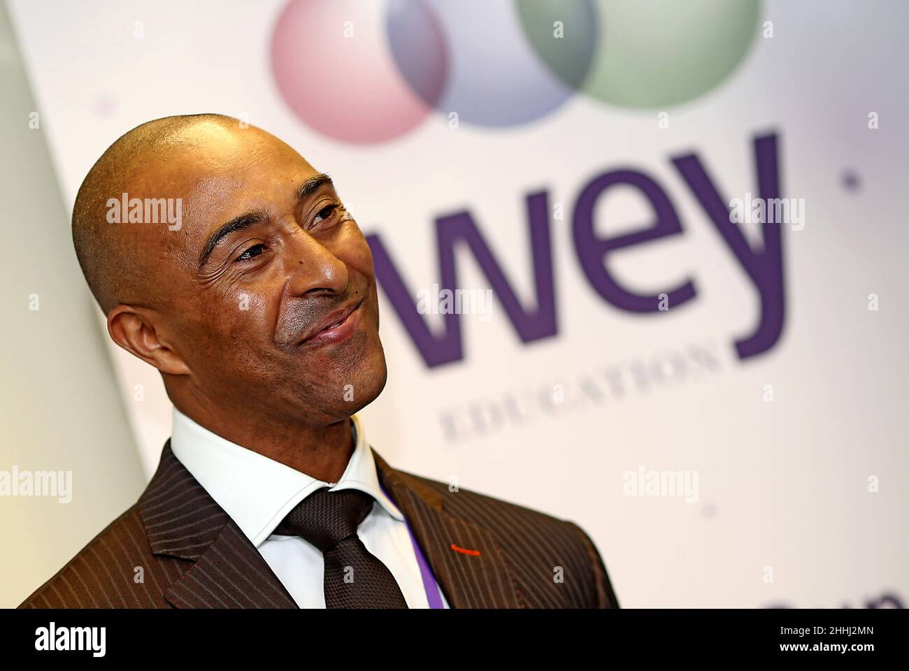 Colin Jackson in Abergavenny Wales on 5th of March 2019. Colin Ray ...