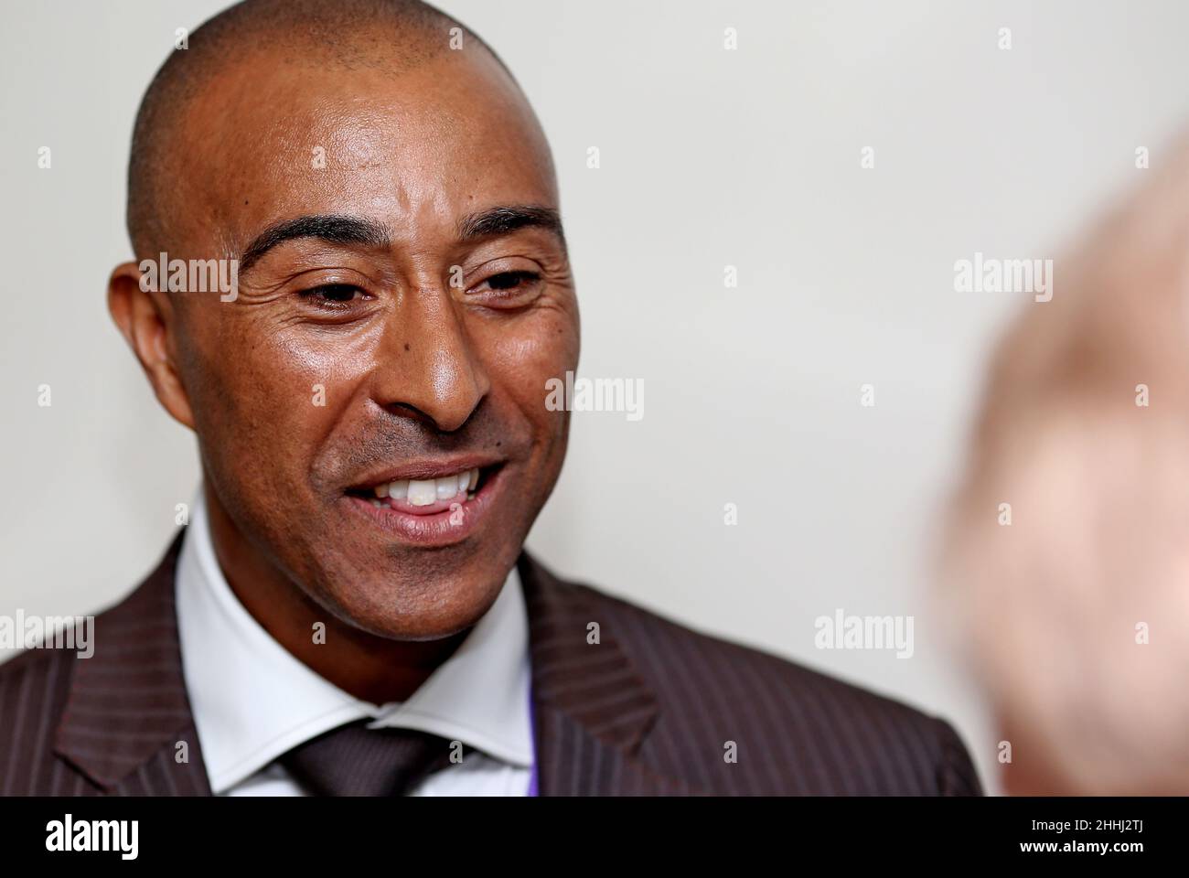 Colin Jackson in Abergavenny Wales on 5th of March 2019. Colin Ray ...