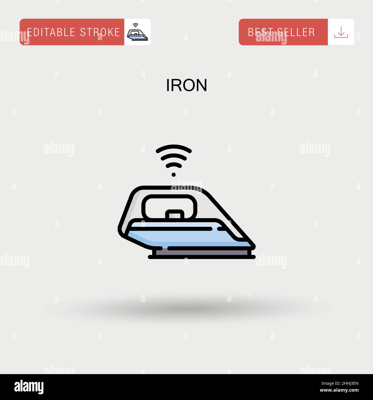 Iron Simple vector icon Stock Vector Image & Art - Alamy