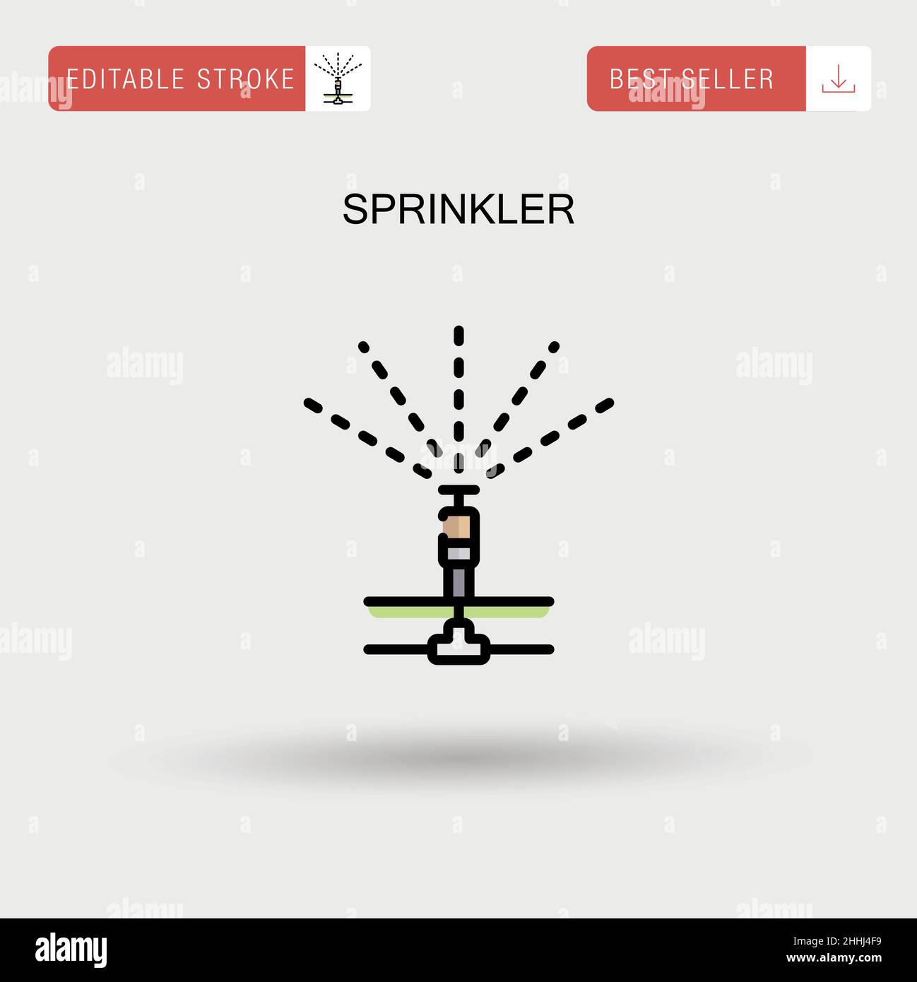 Sprinkler Simple vector icon Stock Vector Image & Art - Alamy